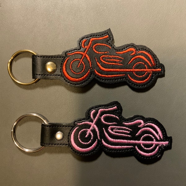 ITH Motorcycle Key Fob, Motorcycle Bag Tag, Motorcycle Snap Tab ...