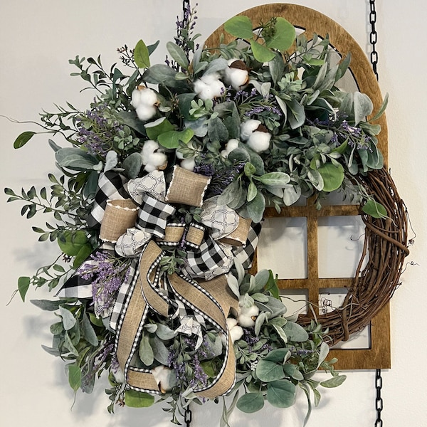 Wreath, Spring Wreath, Summer Wreath, Everyday Wreath, Bright Colored ...