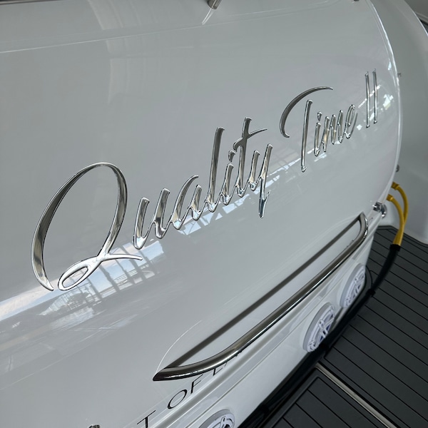 Custom Boat Name Raised Domed Decals - Etsy