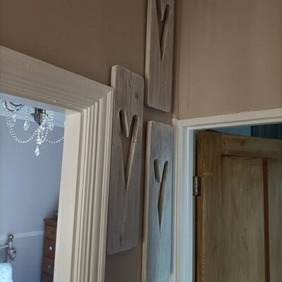 Wall Art Heart, Decorative Wall Panel, Heart Wall Hanging, Wall Art ...