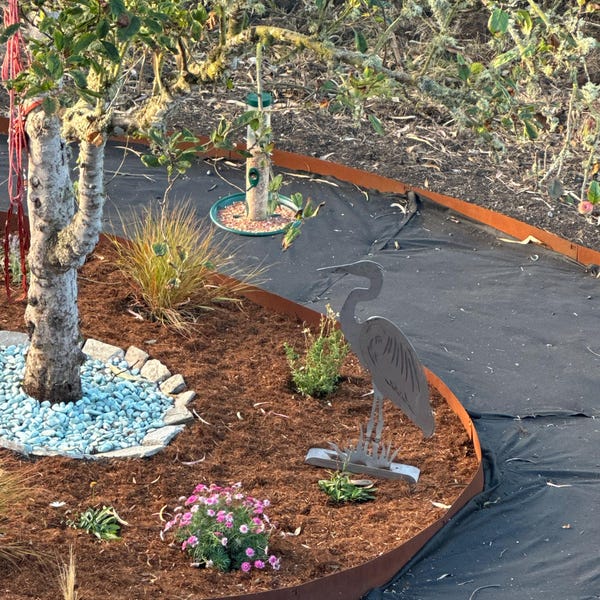 Metal Heron Standing Bird 34 Inches Tall - Etsy