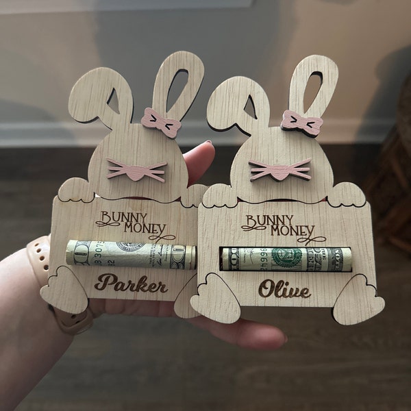 Easter Bunny Money Holder, Bunny Money Holder, Easter Basket, Easter ...