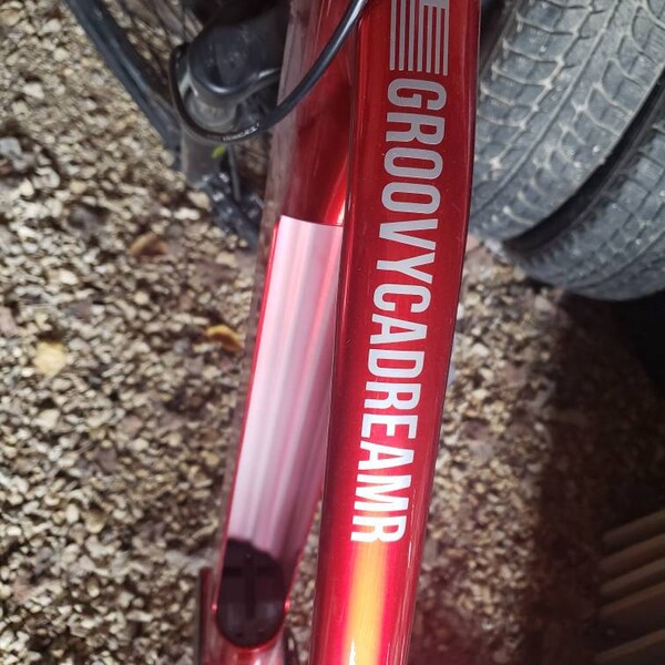 Bike Name Decal Custom Sticker With Canada Flag | Bicycle Frame Decal ...