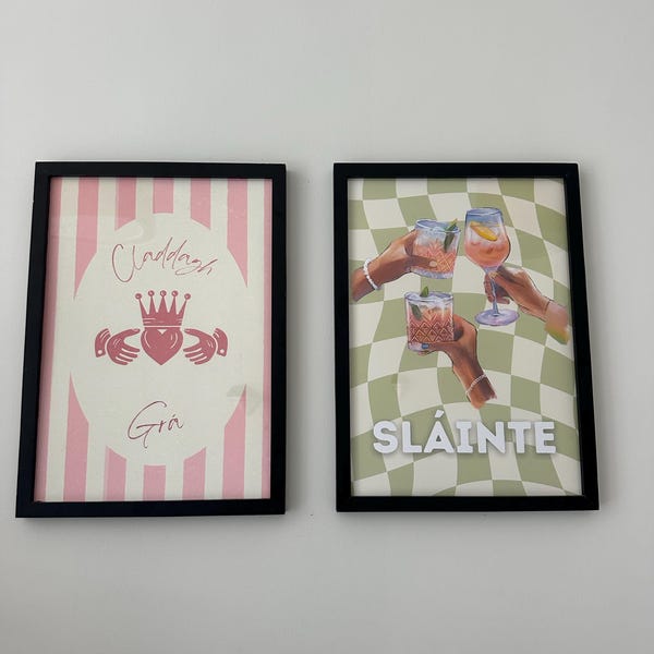 Irish Claddagh “grá” Digital Print Claddagh Ring Love Symbol Wall Art ...