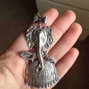 Elephant Necklace Gothic Victorian Sideshow Carnival Freak | Etsy