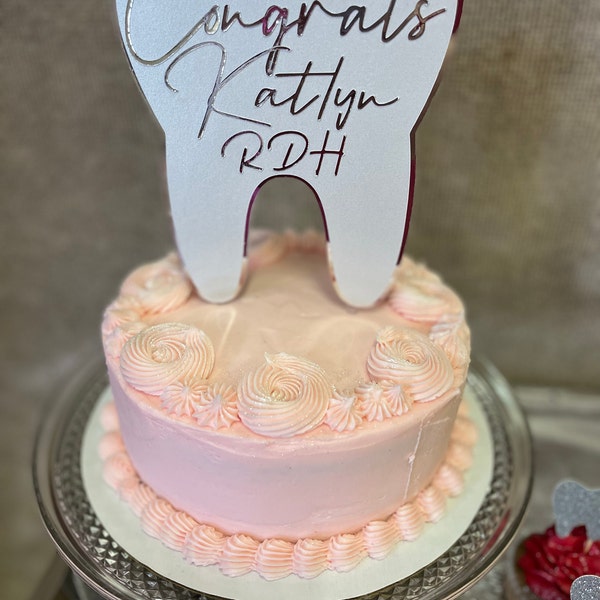 Congrats Dentist Cake Topper | Congrats Doctor Cake Topper | Dental ...
