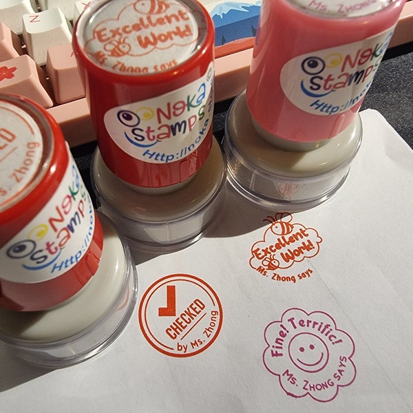 Custom Teacher Stamps Gifts, Teacher Stamp, Personalized Teacher Award ...