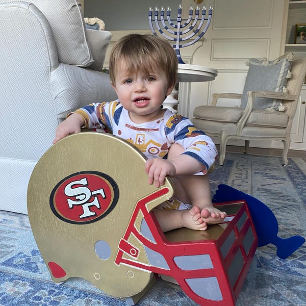 San Francisco 49ers Helmet Chair, Kids Furniture, - Etsy