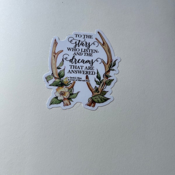 ACOTAR Fandom Sticker, ACOMAF YA Bookish Sticker, to the Stars Who ...