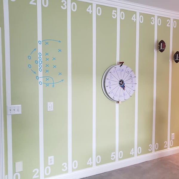 Football Playbook Vinyl Wall Decal: Man Cave Decor - Etsy