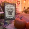 Blessed Samhain Garden Flag Pagan Witch Autumn Equinox Decoration Yard ...