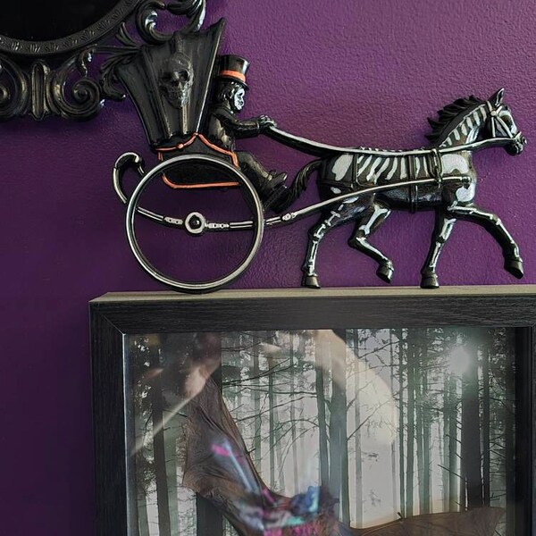 Victorian Gothic Dark Shelf, Vintage Homco Shelf, Black Floating Shelf ...