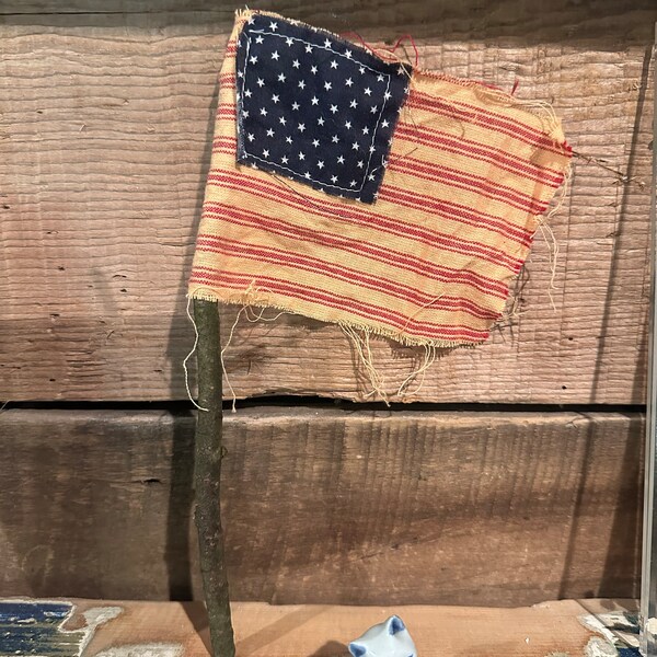 Primitive American Flag Decoration- Independence Day- 4th of July - Etsy
