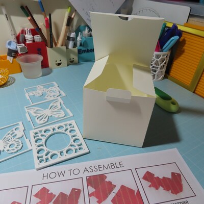 Cube Box SVG Template, Square Box Template, Gift Box, Cricut Cut Files ...