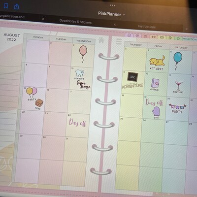 Everyday Life Digital Stickers, Daily Planner Stickers, iPad Stickers ...