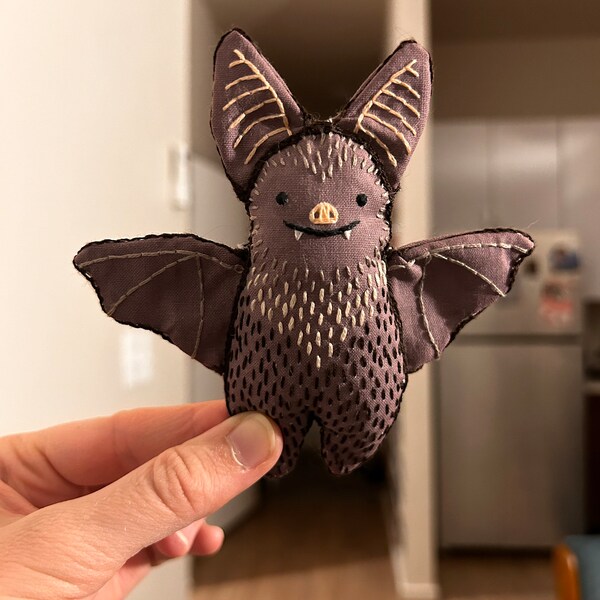Bat - Embroidery Kit - Etsy