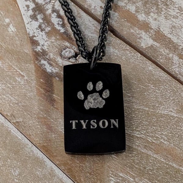 Mens Custom Pendant Necklace, Personalized Engraved Pendant 19mm X 30mm ...