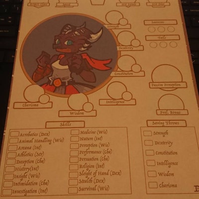 Printable Custom Character Sheet and Adventurer's Journal - Etsy