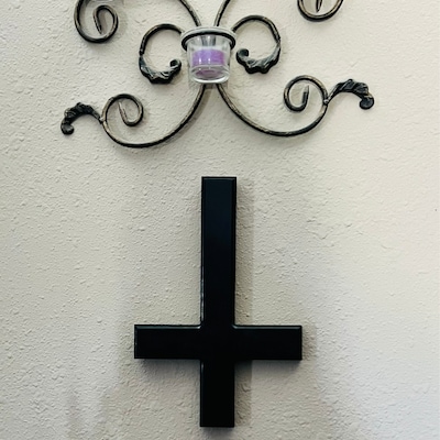 Black Inverted Cross - Etsy