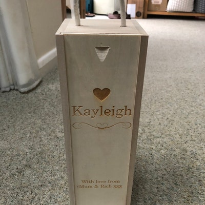 Luxury Personalised Large Christmas Eve Box Any Name Engraved - Etsy UK