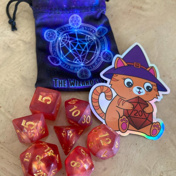 Mushroom Dice Vault and Multicolored Mushroom Dice Set, Dice Set TTRPG ...