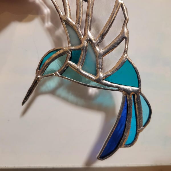 Hummingbird Stained Glass Pattern, Stained Glass Pattern, Digital ...