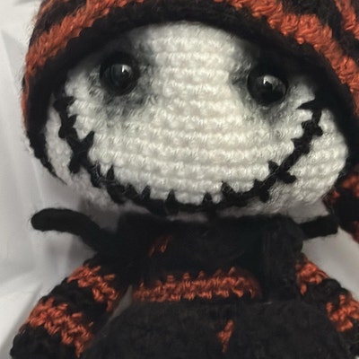 Black Goat Crochet Plush With Red Button Eyes - Etsy