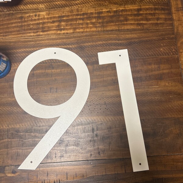 Extra Large Metal Address Numbers | up to 36" Inch Individual Numbers ...