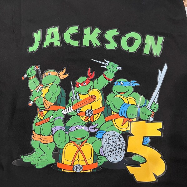 Turtles Birthday Boy Shirt, Turtles Matching T Shirt,custom Turtle ...