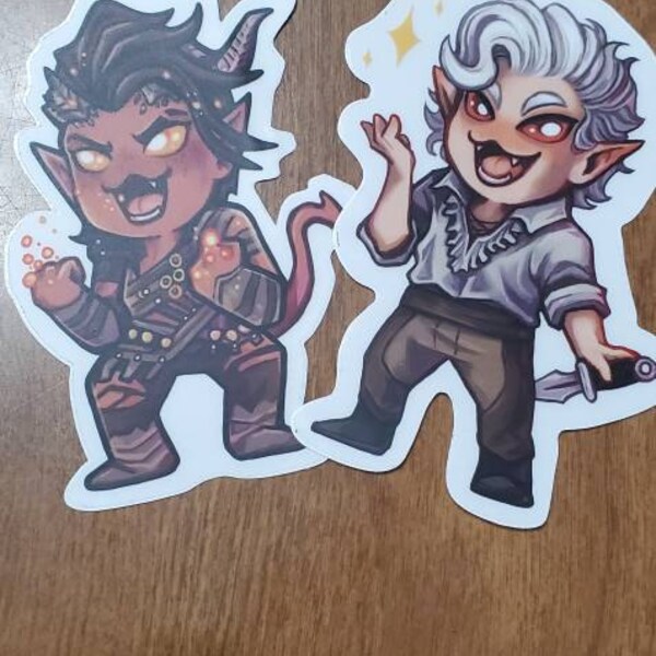 Astarion - Clear Vinyl Sticker - Baldur's Gate 3 Inspired - Etsy UK