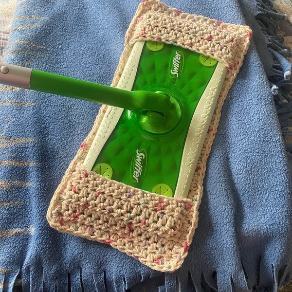 Crochet Pattern - Reusable Crochet Sweeper Cover Pattern - Sweeper Pad ...