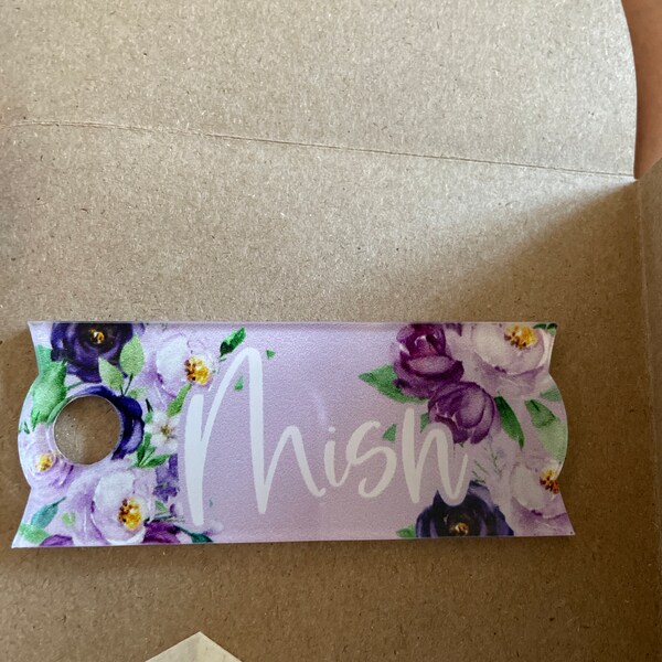 Stanley Name Plate Floral Personalized Name Tag for Stanley Tumblers ...