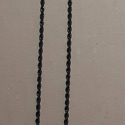 Black Rope Chain Necklace Minimalist Black Necklace Rope Chain Necklace ...