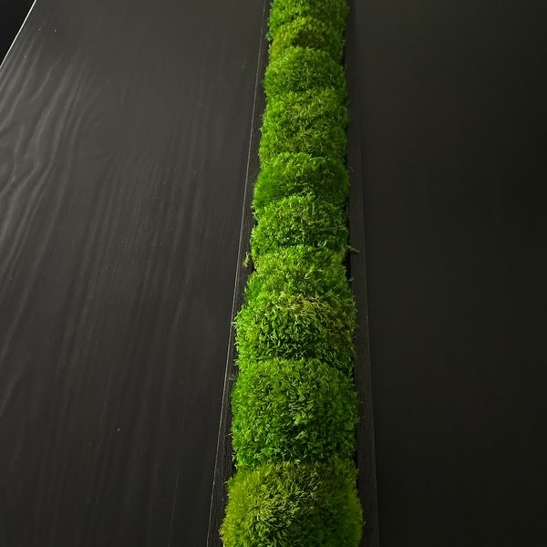 Long Moss Centerpiece for Table Moss Decoration Moss Bowl Arrangement ...