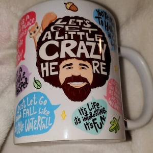 Bob Ross Coasters Happy Trees Happy Clouds Coaster Set Bob Ross Quotes ...