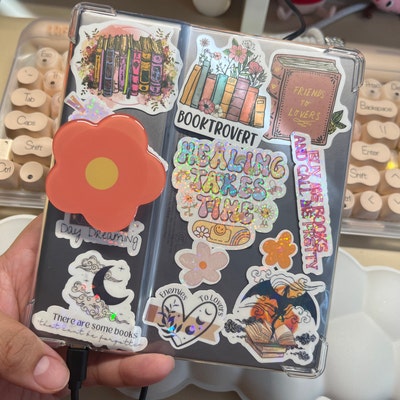 Pink Bookish Holographic Sticker Bundle Bookish Kindle Stickers Book ...