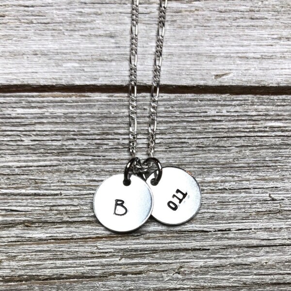 Stranger Things Necklace- Eleven Necklace-11 Necklace-handstamped ...