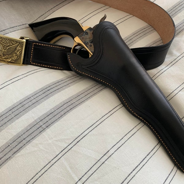 Western Cowboy Single Action Leather Holster Cross Draw RH - Etsy