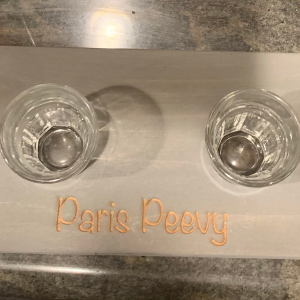 Shot Flight, Party Shot Tray, Personalized Shot Flight, Tequila Serving ...