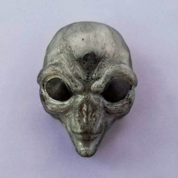 Detailed Alien Head Plastic Mold or Silicone Mold, Bath Bomb Mold, Soap ...