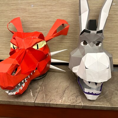 DRAGONA SHREK MASK Diy - Etsy UK