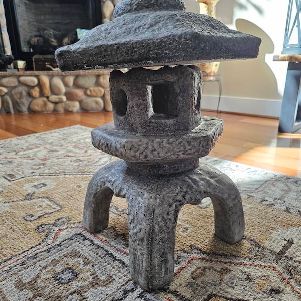 Solid Rock Stoneworks 3 Piece Japanese Lantern- Pre Aged - Etsy