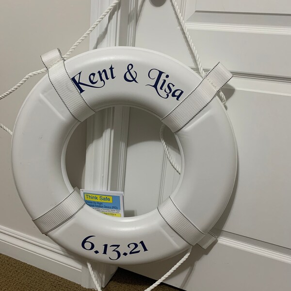 Decorative Life Ring / Custom Life Ring / Nautical Decor for Wall ...