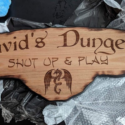 Dungeons and Dragons Gift Custom Dnd Sign Personalized Rustic Tavern ...