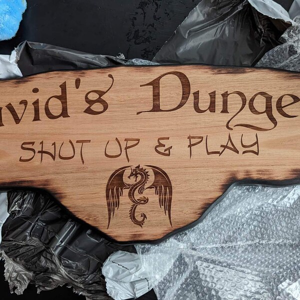 Dungeons and Dragons Gift - Custom Dnd Sign - Personalized Rustic ...