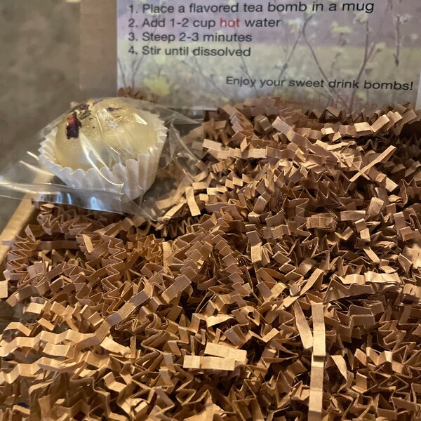 Tea Bombs - Mini - Box of 6 Sweet Tea Bombs - Etsy