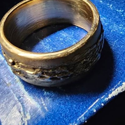 BEADED ROMAN RING 2, Thin Bronze Ring, Mens or Womens Bronze Ring ...