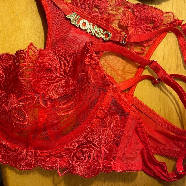 Removable Name Thong,custom Thong G-strings With Gold Charms Name ...