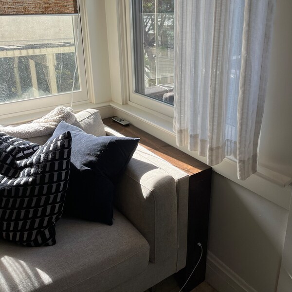 Powered Console Table | Behind the Sofa Furniture Table With Power ...