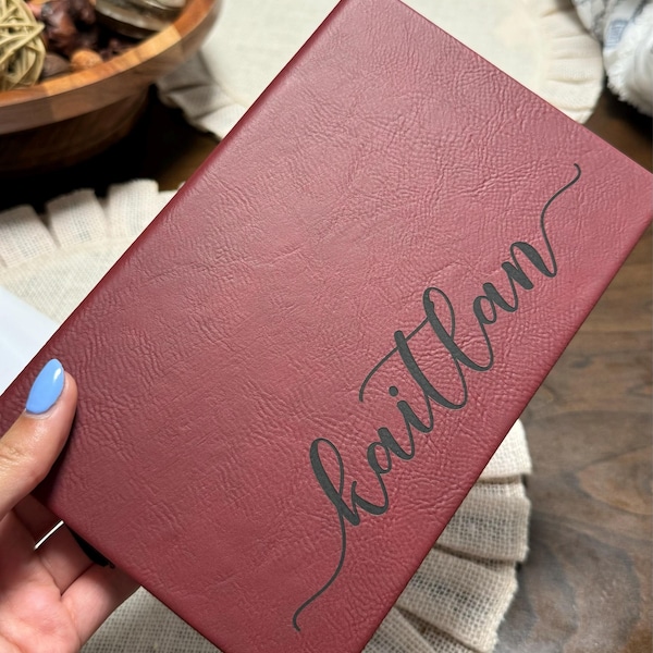 Personalized Journal for Women, Custom Leatherette Journal With Name ...